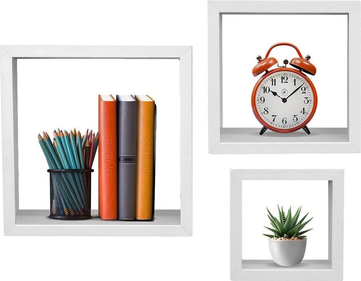 Sorbus Floating Box Shelves,Features Shadow Box/Cube/Square Frame ...