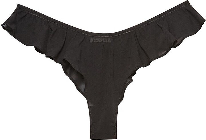 Fleur Du Mal Flutter Ruffled High-Cut Thong - ShopStyle