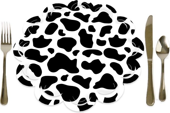 Big Dot of Happiness Cow Print - Farm Animal Party Round Table ...