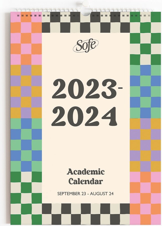 Sofe Store 2023/2024 Academic A4 Checkerboard Calendar - ShopStyle Home ...