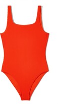 COS One-piece Swimsuit Orange - ShopStyle