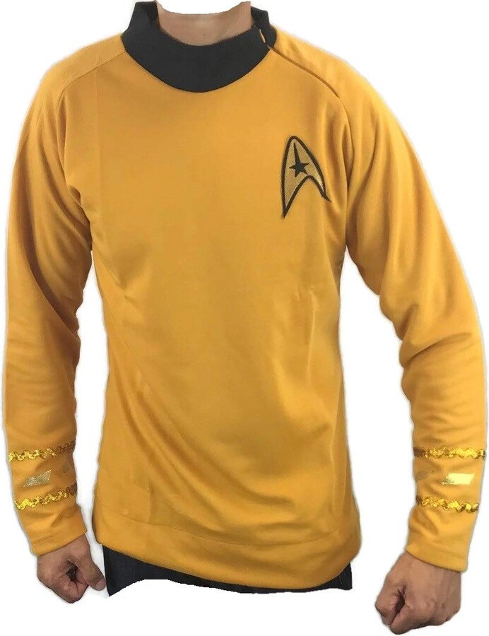 thecostumebase Classic Space Captain Yellow Shirt Costume Cosplay ...