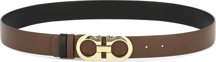 Ferragamo Reversible and adjustable "Gancini" belt - ShopStyle