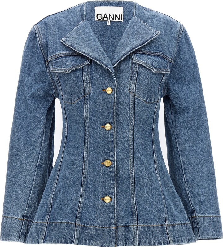 Ganni Denim Blazer - ShopStyle