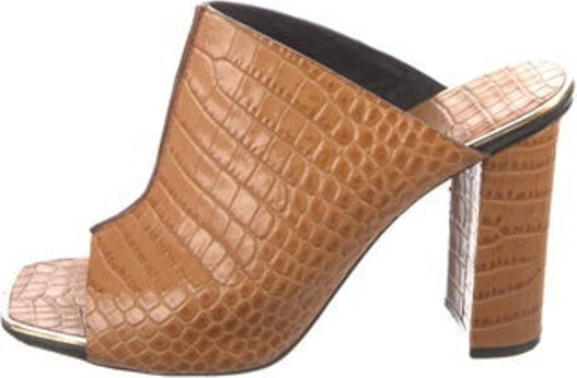 Celine Alligator Slides - ShopStyle