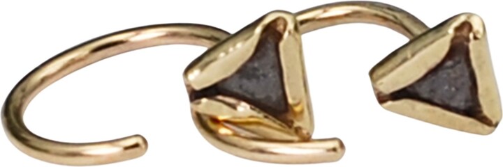 Lindsey L. Allen - Pinched Diamond Triangle Hugs - ShopStyle Earrings