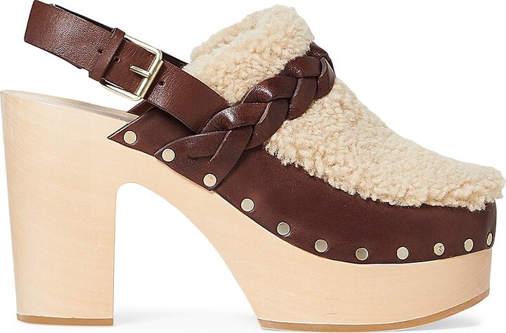 Loeffler Randall Paxton Braided-Leather Platform Clogs - ShopStyle