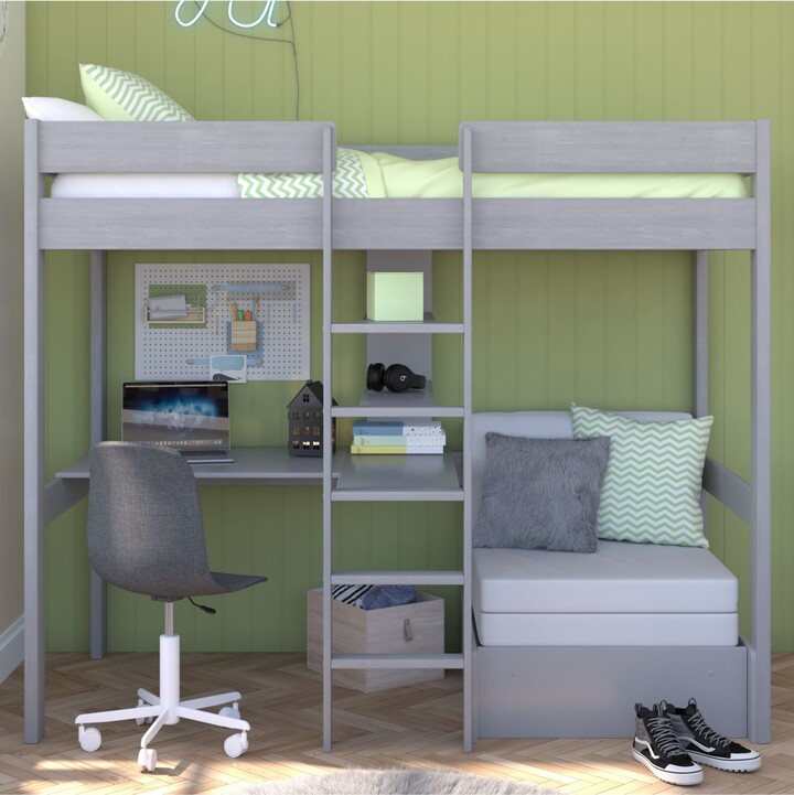 Stompa High Sleeper with Built in Desk and Chair Bed - ShopStyle