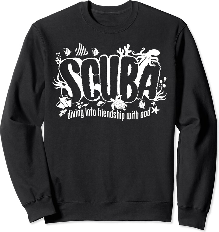 Scuba VBS 2024 Tee Gifts Scuba Diving Into Friendship with God Christian VBS 2024 Sweatshirt ...