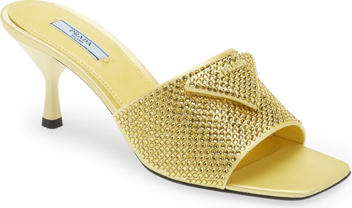 Prada Crystal Sandal - ShopStyle