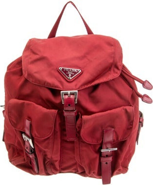 Prada Tessuto Logo Backpack - ShopStyle