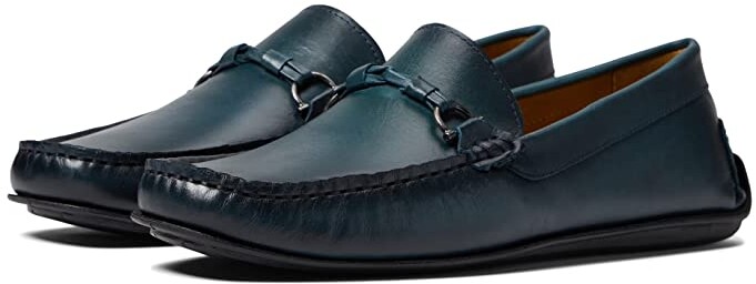 Massimo Matteo Leather Saddle Driver - ShopStyle Slip-ons & Loafers