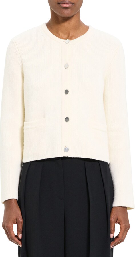 Theory Wool & Cashmere Cardigan Sweater - ShopStyle