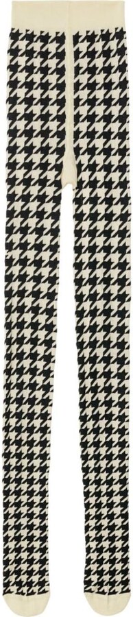 Burberry herringbone-print cotton-blend tights - ShopStyle Socks