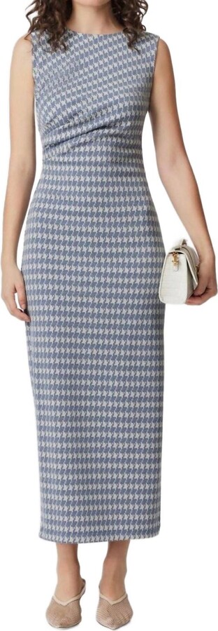 Curaae Diana Midi Dress In Blue/white - ShopStyle