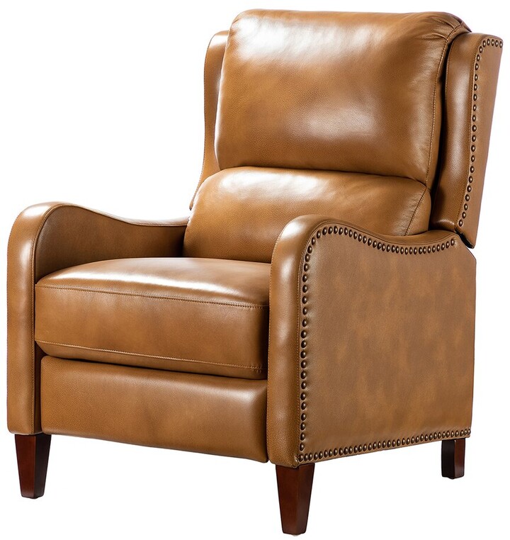 Home Design Hyde Genuine Leather Recliner - ShopStyle