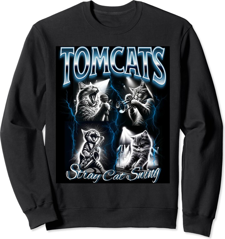 Kitty Cat Bootleg Jazz Rock Band Concert Tees The Tomcats 80s 90s ...
