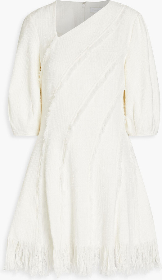 SIMKHAI Rebekah cotton-blend bouclé-tweed mini dress - ShopStyle