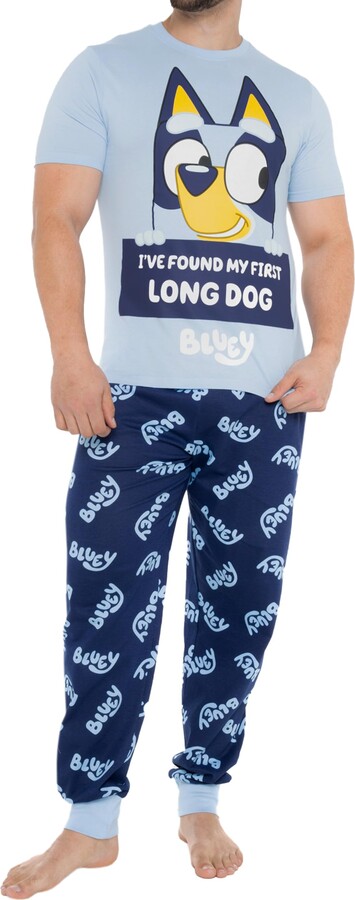 Bluey Pyjamas | Mens Pyjamas | Short Sleeve Mens Pyjama Set | Blue ...