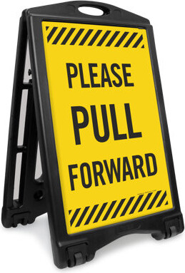 SmartSign Please Pull Forward Portable Sidewalk Sign - ShopStyle Laptop ...