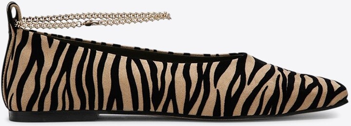 Maria Luca Augusta Zebra Print Ballet Flats - ShopStyle