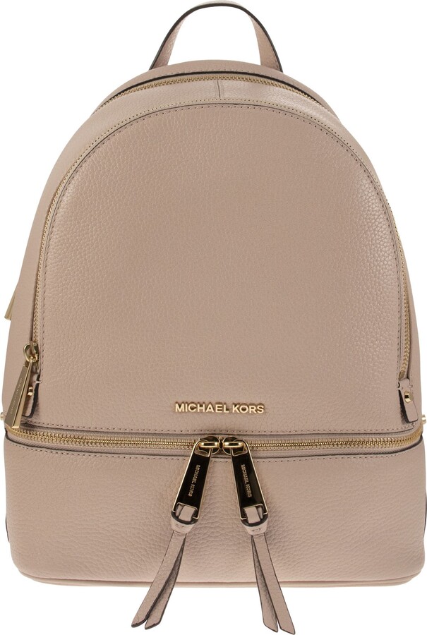 Michael Kors Rhea - Medium Leather Backpack - ShopStyle