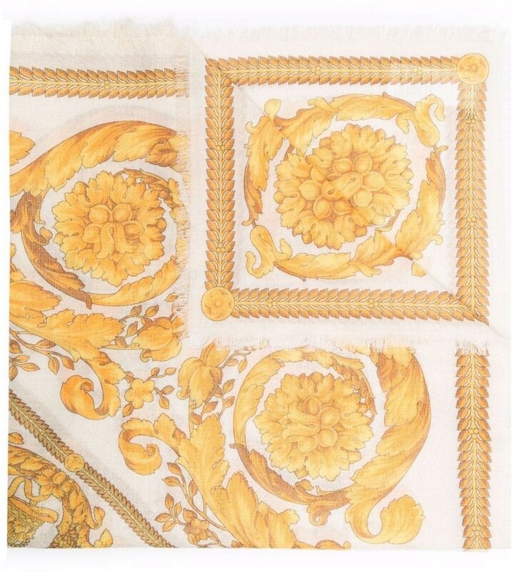 Versace Mens White Other Materials Scarf - ShopStyle Scarves