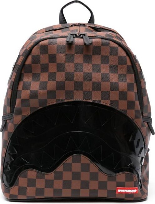 Sprayground Checkered Faux Leather Backpack - ShopStyle