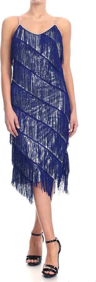Anna Kaci Anna-Kaci Womens Fringe Sequin Strap Backless 1920s Flapper ...