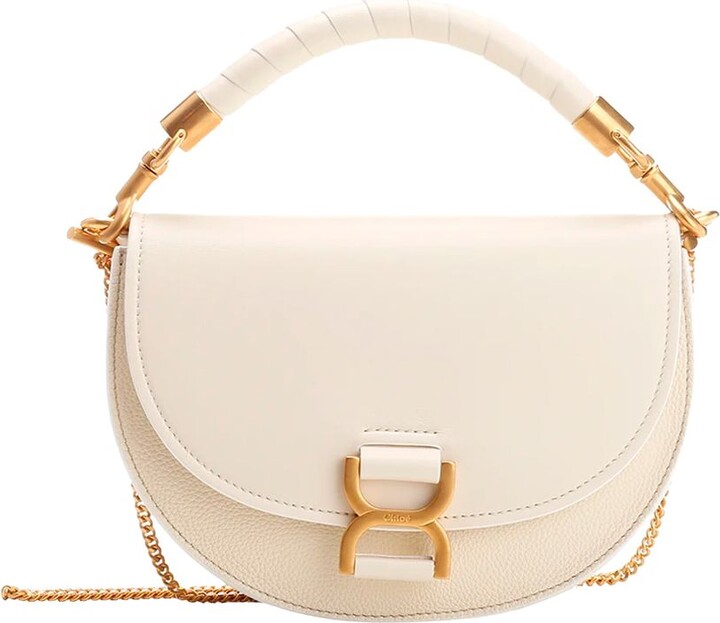 Chloé Marcie Flap and Chain Bag In Misty Ivory - ShopStyle