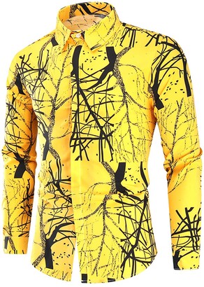 Mens Long Sleeve Yellow Shirt | Shop the world’s largest collection of ...
