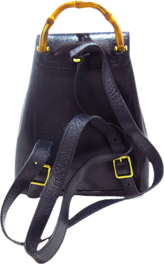 Gucci Bamboo leather backpack - ShopStyle