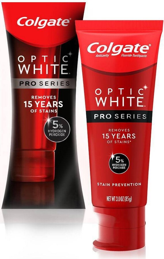 Colgate Optic White Pro Series Whitening Toothpaste with 5% Hydrogen ...