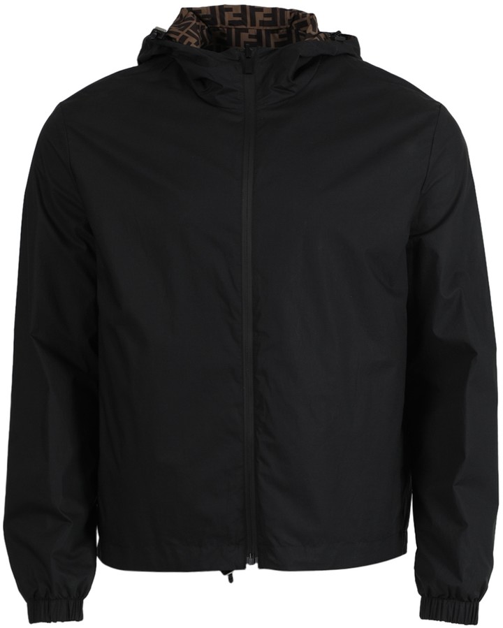 Fendi FF logo reversible windbreaker jacket - ShopStyle