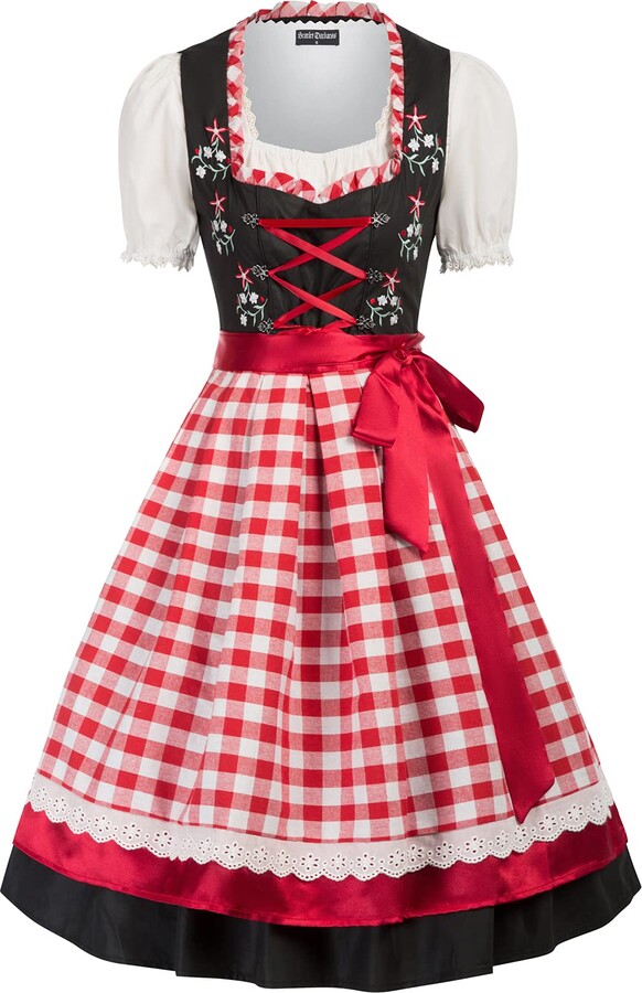 SCARLET DARKNESS Traditional Beer Festival Fancy Dress Outfit Women ...