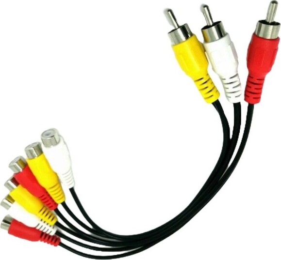 Sanoxy 3 RCA Male Jack To 6 RCA Female Splitter Audio Video AV TV DVD Adapter Cable - ShopStyle ...