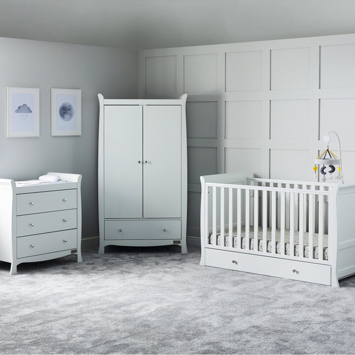 Ickle Bubba Snowdon Classic 3 Piece Nursery Furniture Set White ...