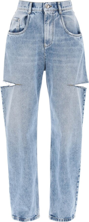 Maison Margiela Jeans With Side Cut Outs - ShopStyle