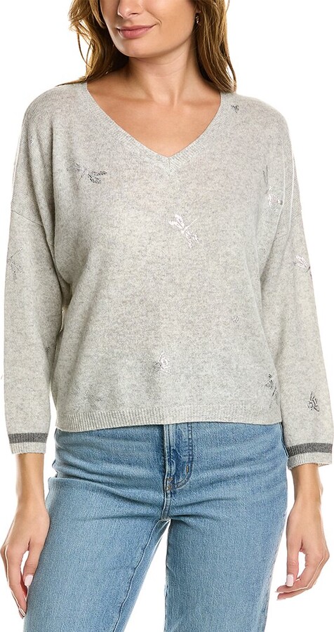 Scott & Scott London Flutter Foil Cashmere Sweater - ShopStyle