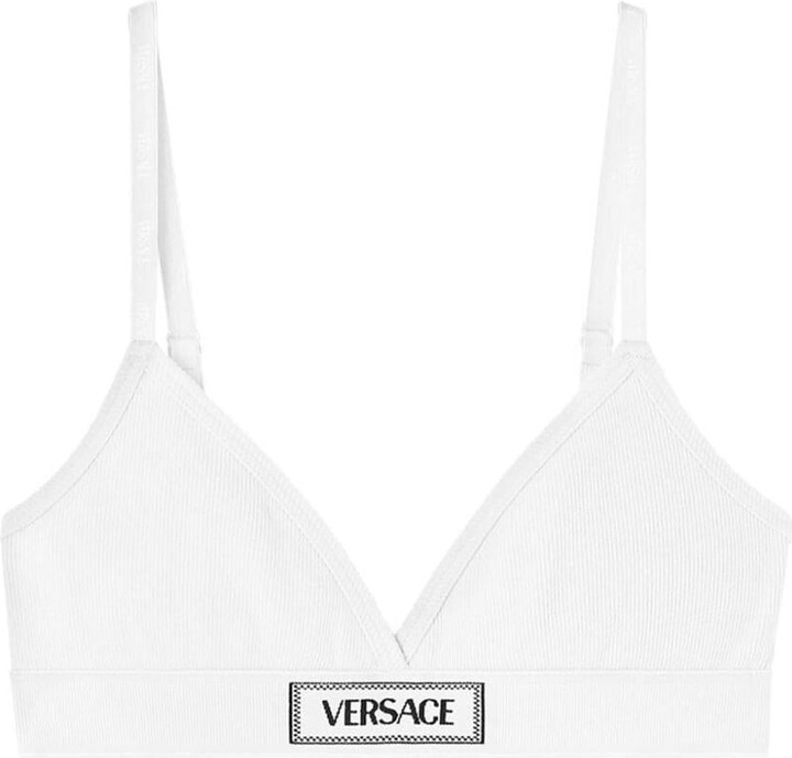 Versace Bra With Logo Embroidery - ShopStyle