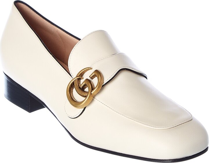 Gucci Double G Leather Loafer - ShopStyle Pumps