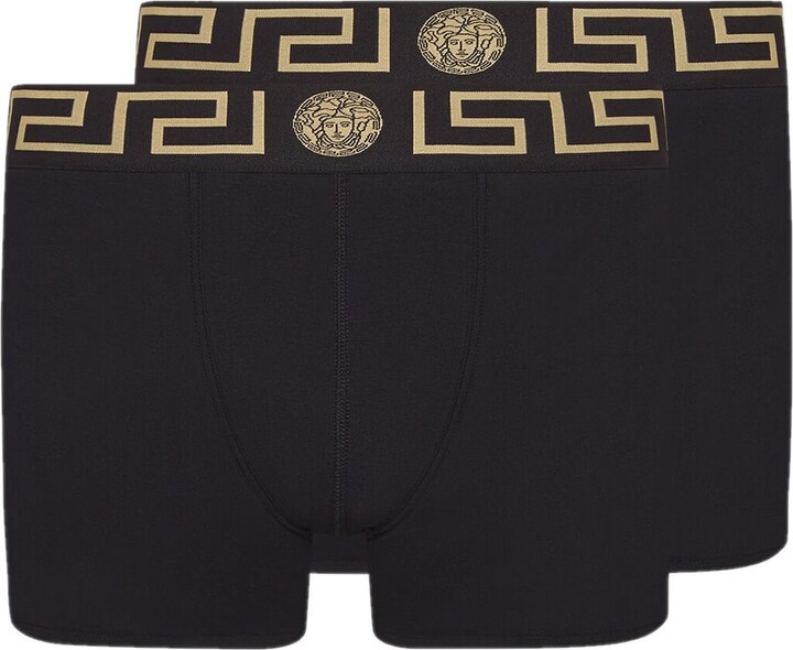 Versace Greca Border Two-Pack Boxers - ShopStyle