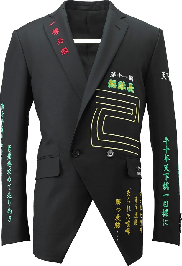 TOKKOU - Tokkou Tailored Jacket With Japanese Embroideries In Black ...