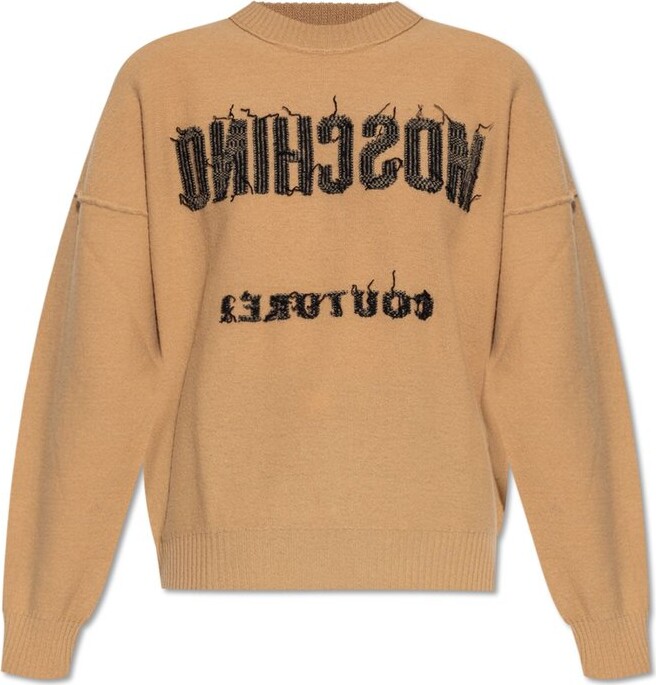 Moschino Inside-Out-Effect Crewneck Jumper - ShopStyle