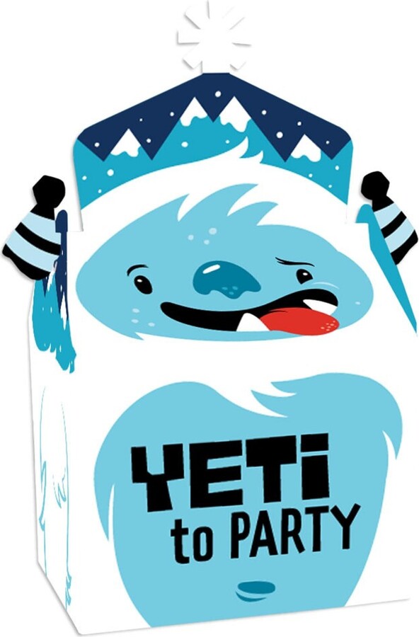 Big Dot of Happiness Yeti to Party - Treat Box Party Favors ...