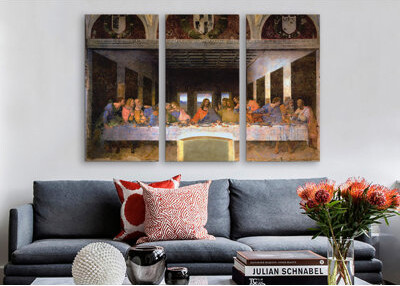 Vault W Artwork The Last Supper by Leonardo da Vinci Painting Print on ...