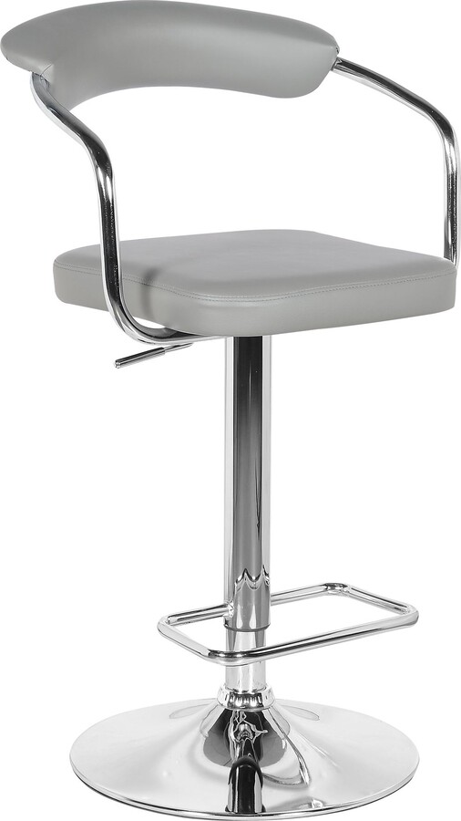 Dunelm Houston Adjustable Height Swivel Bar Stool, Faux Leather Houston ...