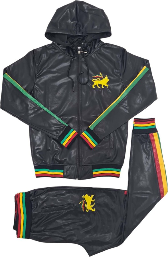 Time Is Money Men's Designer Rasta Lion Athletic Poly Slim Fit ...