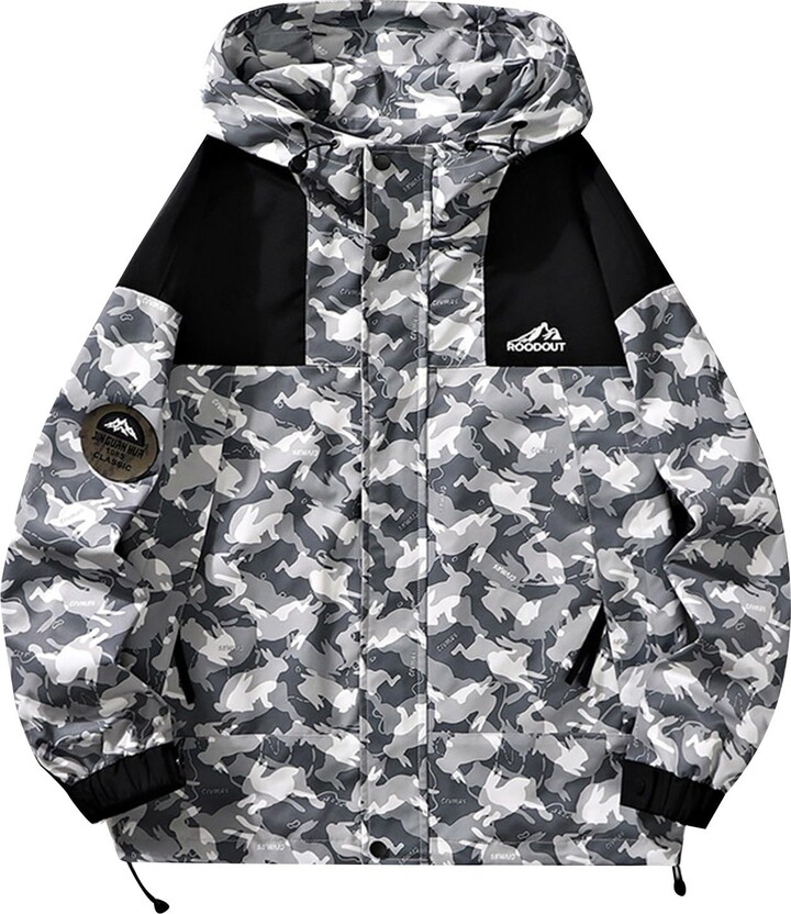 BGFIPAJG Chefs Jacket Mens Down Jackets With Hood Cycling Jacket Mens ...