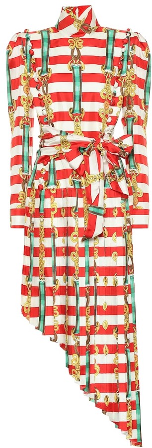 Gucci Printed silk dress - ShopStyle